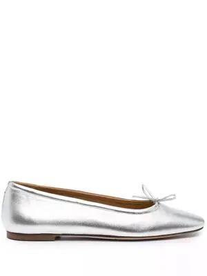 AeydĒ Metallic Leather Ballerina Shoes