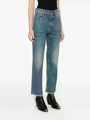 GOLDEN GOOSE High-rise Straight Leg Cropped Jeans