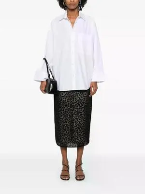 Theory Lace Midi Skirt