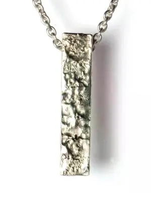Parts Of Four Silver Tone Necklaces For Men