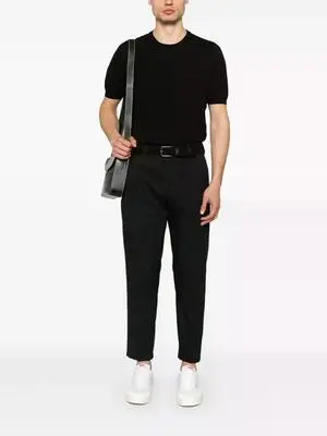 PT TORINO Elasticated-waistband Trousers - Black