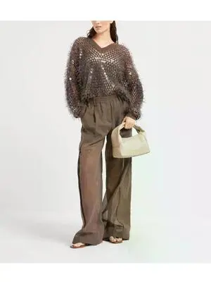 Brunello Cucinelli Brushed V-neck Sweater