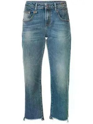 R13 Cropped Straight-leg Jeans