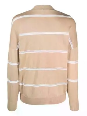 Lorena Antoniazzi Striped Knitted Cardigan