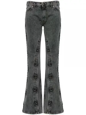 Y/project Faded Bootcut Jeans - Black