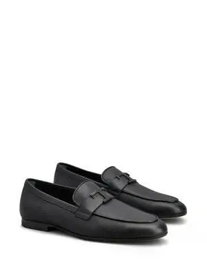 TOD'S Timeless Leather Loafers - Black