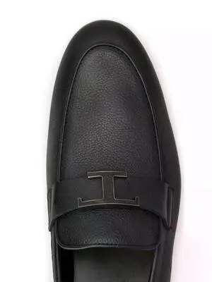 TOD'S Timeless Leather Loafers - Black