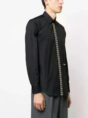 Versace Greek Key-embroidered Shirt