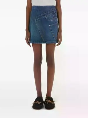 JW Anderson Twisted Denim Mini Skirt - Blue