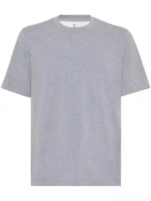 Brunello Cucinelli Mélange-effect Cotton-blend T-shirt