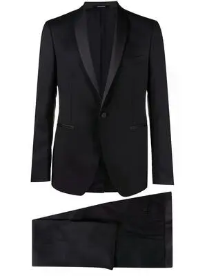 Tagliatore Tailored Single-breasted Dinner Suit - Blue