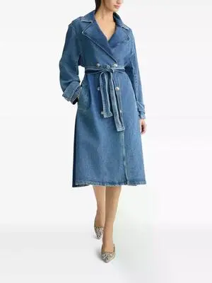 Liu Jo Double-breasted Denim Trench Coat