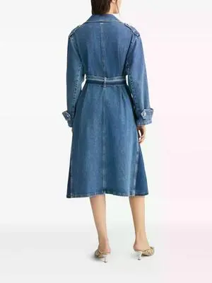 Liu Jo Double-breasted Denim Trench Coat