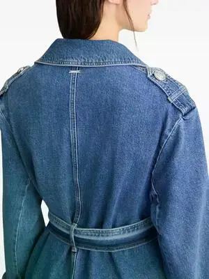 Liu Jo Double-breasted Denim Trench Coat
