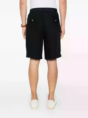 Brunello Cucinelli Linen Bermuda Shorts - Blue