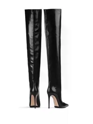 LE SILLA Eva 120mm Thigh-high Leather Boots - Black