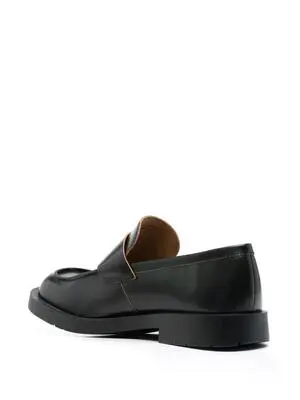 Camper Square-toe Leather Loafers - Black