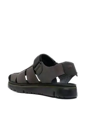Camper Leather Sandals With Chunky Sole - Brown