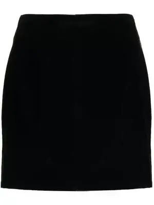 Ermanno Scervino Velvet A-line Mini Skirt - Black
