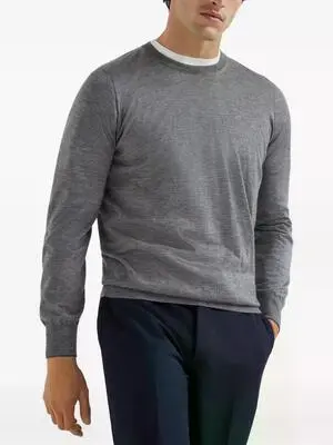 Brunello Cucinelli Cashmere-silk Blend Crew-neck Jumper