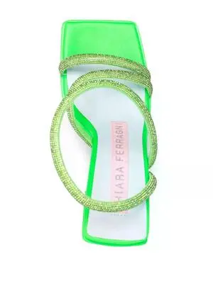 CHIARA FERRAGNI 105mm Crystal-strap Sandals