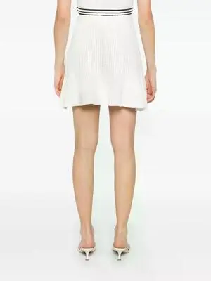 SELF-PORTRAIT Textured Knitted Mini Skirt