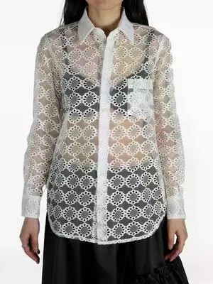 Comme Des Garçons Sheer Lace Shirt