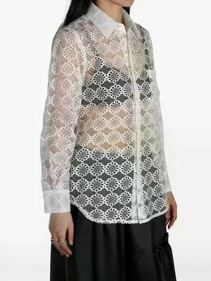 Comme Des Garçons Sheer Lace Shirt