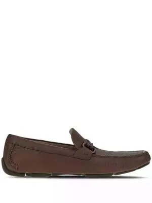 FERRAGAMO Gancini Ornament Driver Loafers