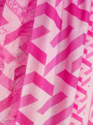 Versace All-over Monogram-print Scarf