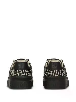 Balmain B-court Monogram Sneakers - Black