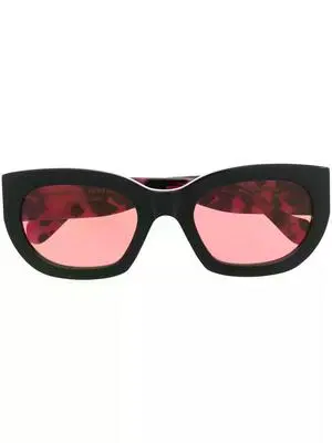 RETROSUPERFUTURE Tortoiseshell-effect Round-frame Sunglasses - Brown