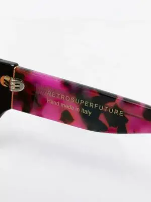 RETROSUPERFUTURE Tortoiseshell-effect Round-frame Sunglasses