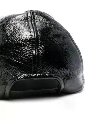 COURREGES Logo-embroidered Patent Cap