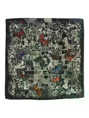 Zadig&Voltaire Blondie Butterfly-print Scarf - Blue
