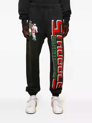 SAINT MXXXXXX Logo-print Cotton Track Pants