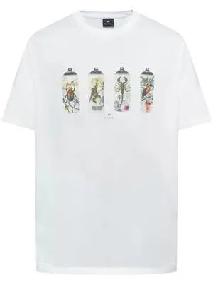 Paul Smith Spray Cans-print T-shirt - White
