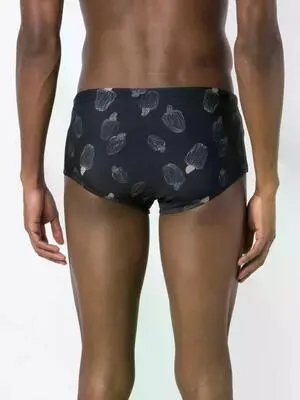 AMIR SLAMA Graphic-print Swim Trunks