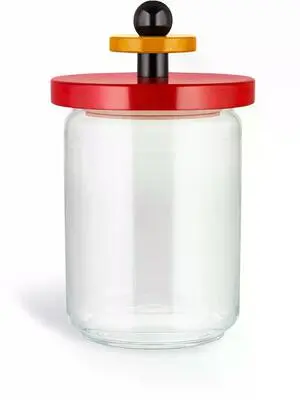 ALESSI 100 Values Collection Glass Jar - White
