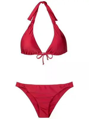 AMIR SLAMA Halterneck Bikini Set - Red