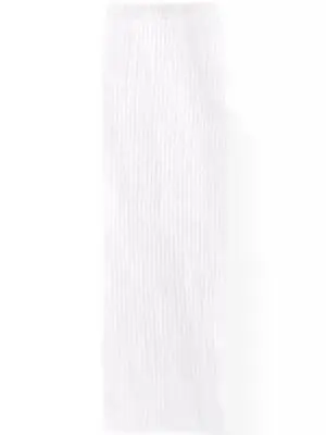FERRAGAMO Side-slit Knit Skirt - White