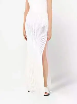 FERRAGAMO Side-slit Knit Skirt