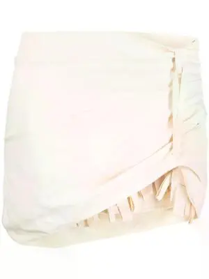 Jacquemus Asymmetric Mini Skirt - Neutrals
