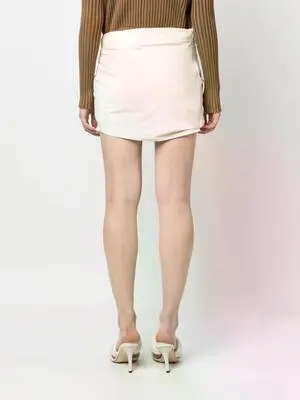 Jacquemus Asymmetric Mini Skirt - Neutrals
