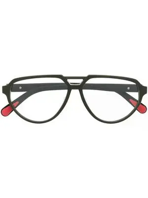 Moncler Pilot Eyeglasses - Black