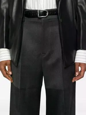 Victoria Beckham Paneled Wool Trousers