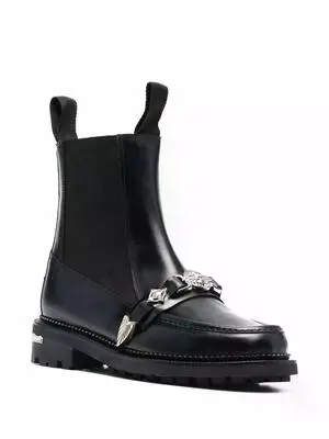 Toga Embellished Leather Boots