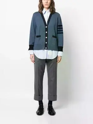 Thom Browne Milano Stitch V-neck Cardigan