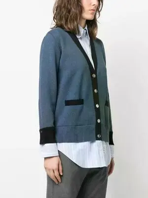 Thom Browne Milano Stitch V-neck Cardigan
