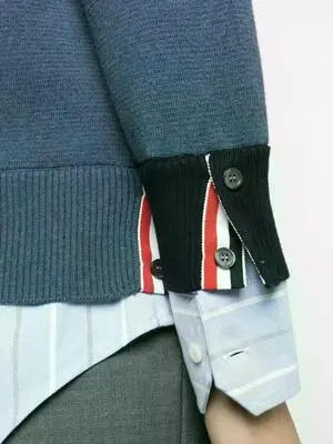 Thom Browne Milano Stitch V-neck Cardigan